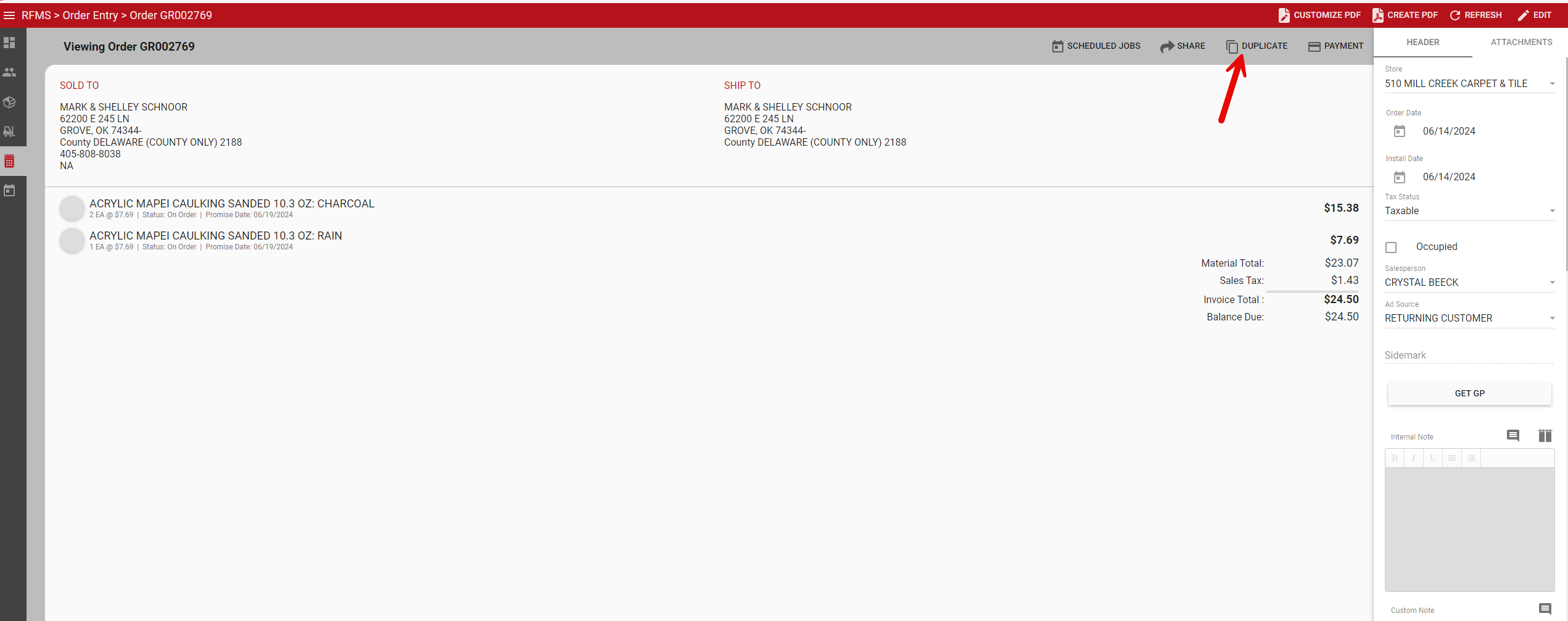 RFMS Order Entry FAQ – Mill Creek Technology Help Center
